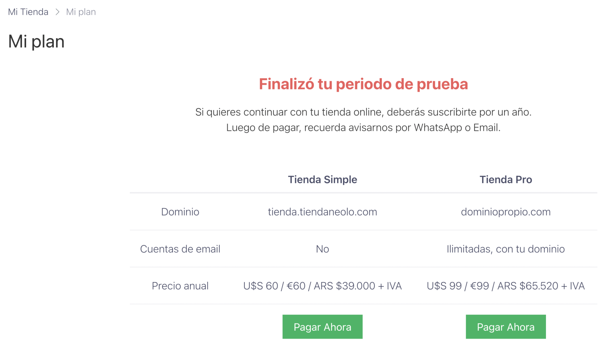 ¿Qué costo tiene Tienda Neolo? - Tutoriales Tienda Neolo