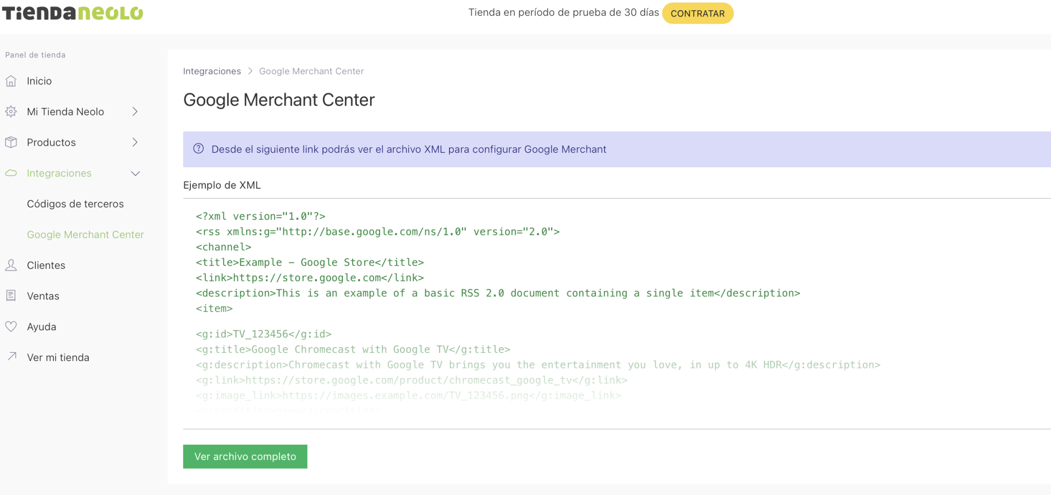 Cómo añadir productos a Google Merchant Center - Tutoriales Tienda Neolo